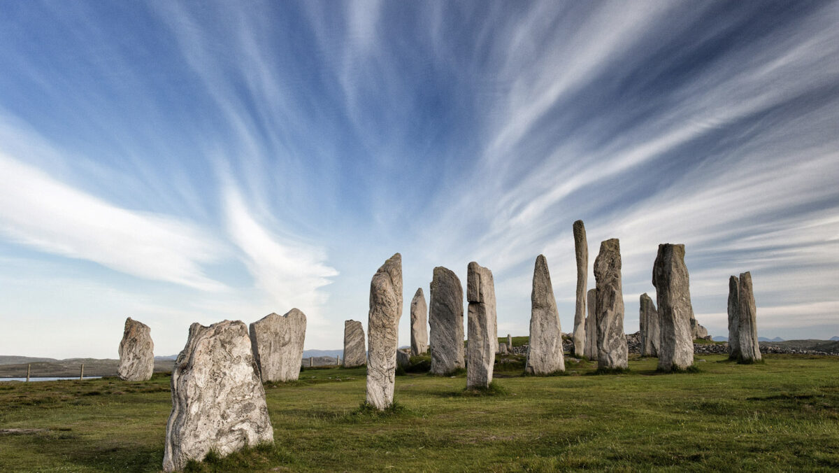 Calanais Standing Stones & Visitor Centre on Isle of Lewis Scotland