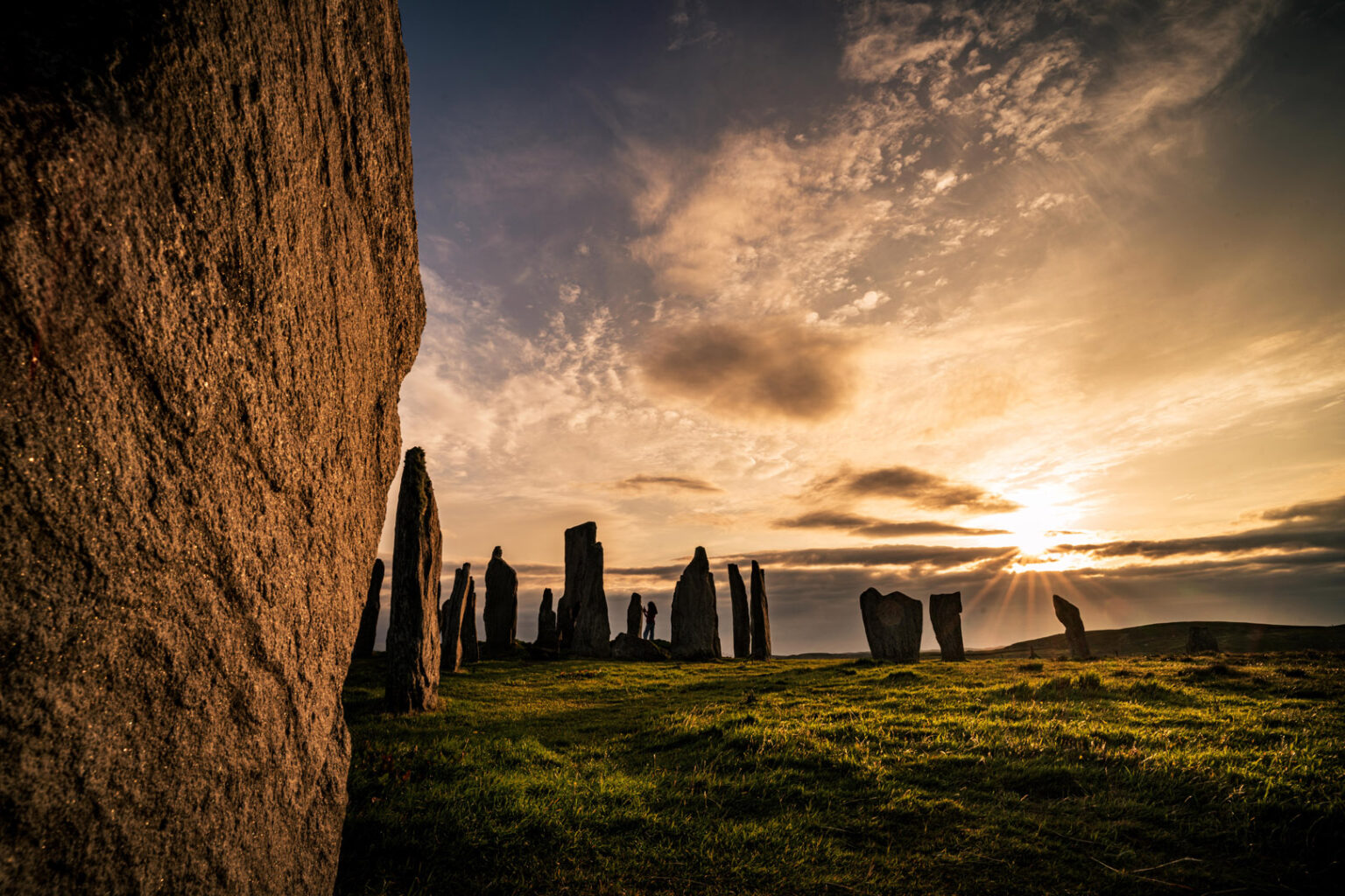 Calanais Standing Stones & Visitor Centre on Isle of Lewis Scotland